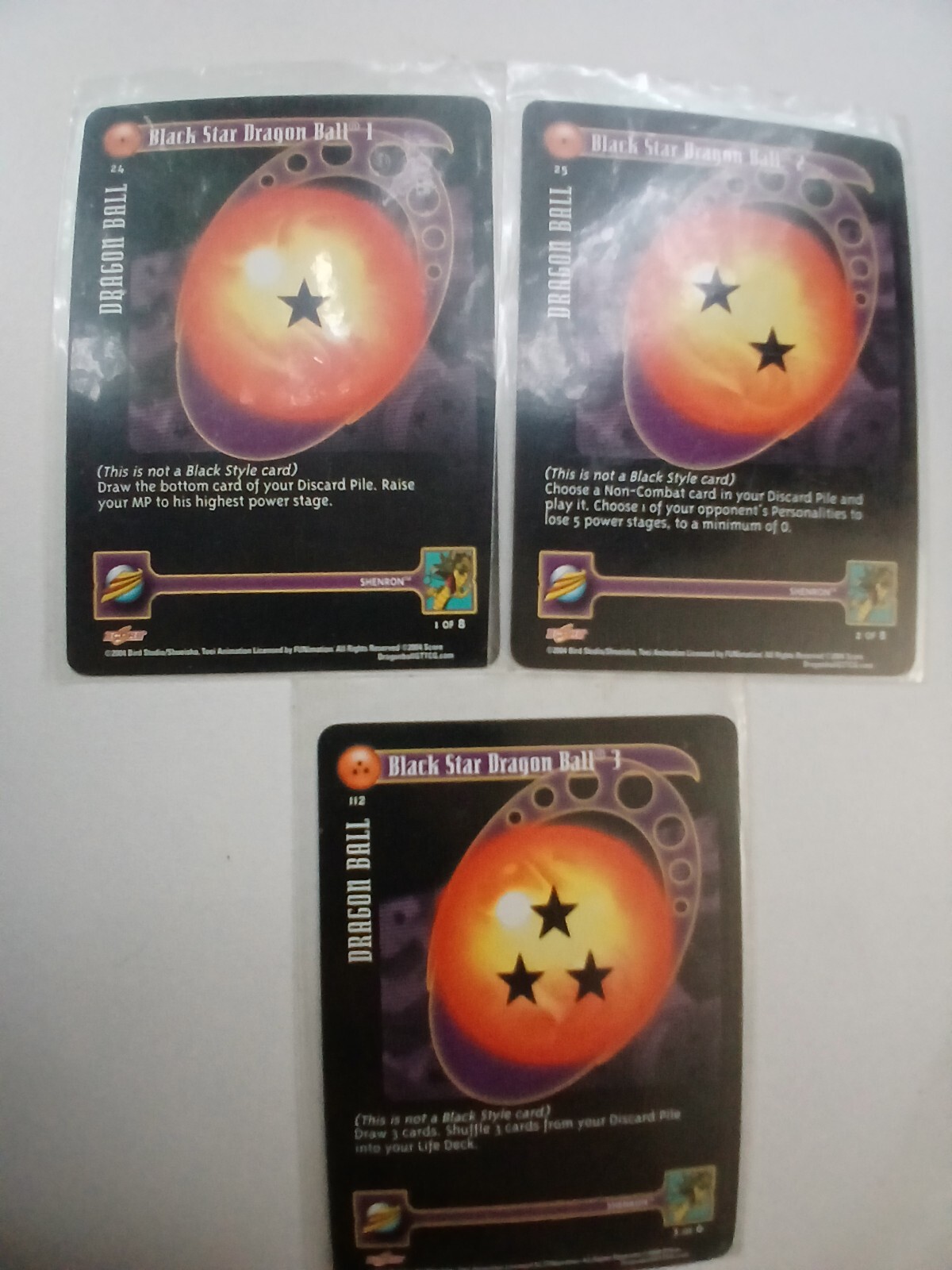 Dragon Ball GT TCG - Black Star Dragon Ball 1-3 Lot | eBay
