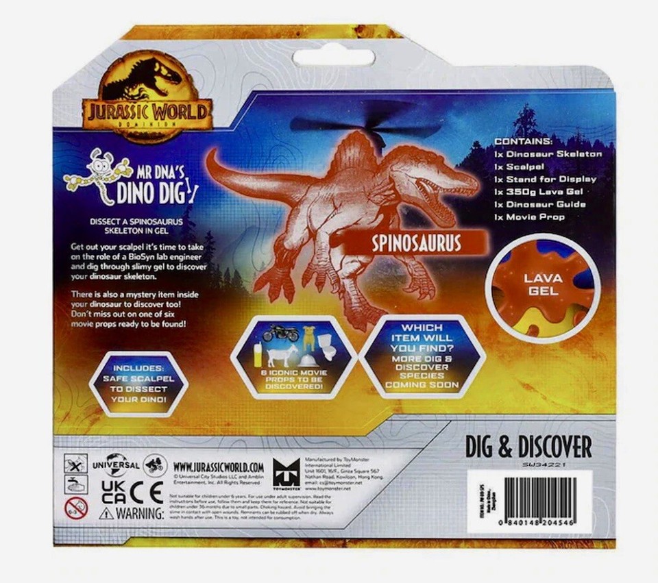 Jurassic World Dominion Mr DNA’s Dino Dig Exclusive Spinosaurus - Rare ...
