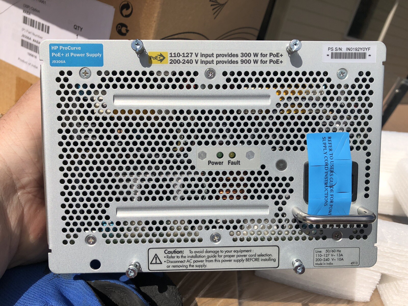 J9306A HP ProCurve 1500W poE Power Supply - Brand New | eBay