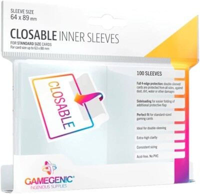 Gamegenic Closable Inner Sleeves Card Sleeves [Standard Size] | eBay