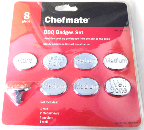 Chefmate 40163 BBQ Badges Cooked to Perfection Collection 8-Piece | eBay