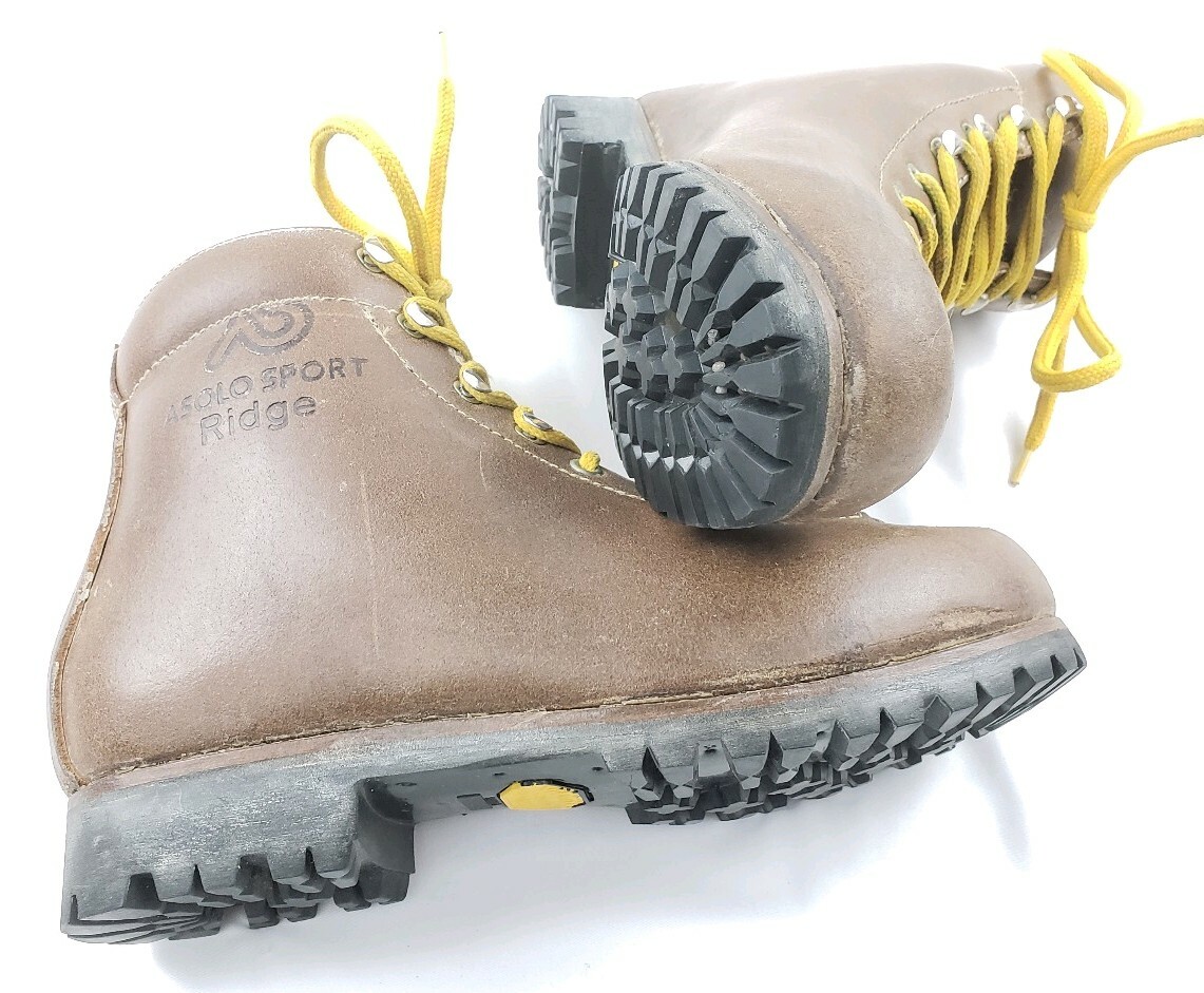 Vintage ASOLO Sport Ridge Mountaineering Hiking Boots Vibram Sole Men's ...