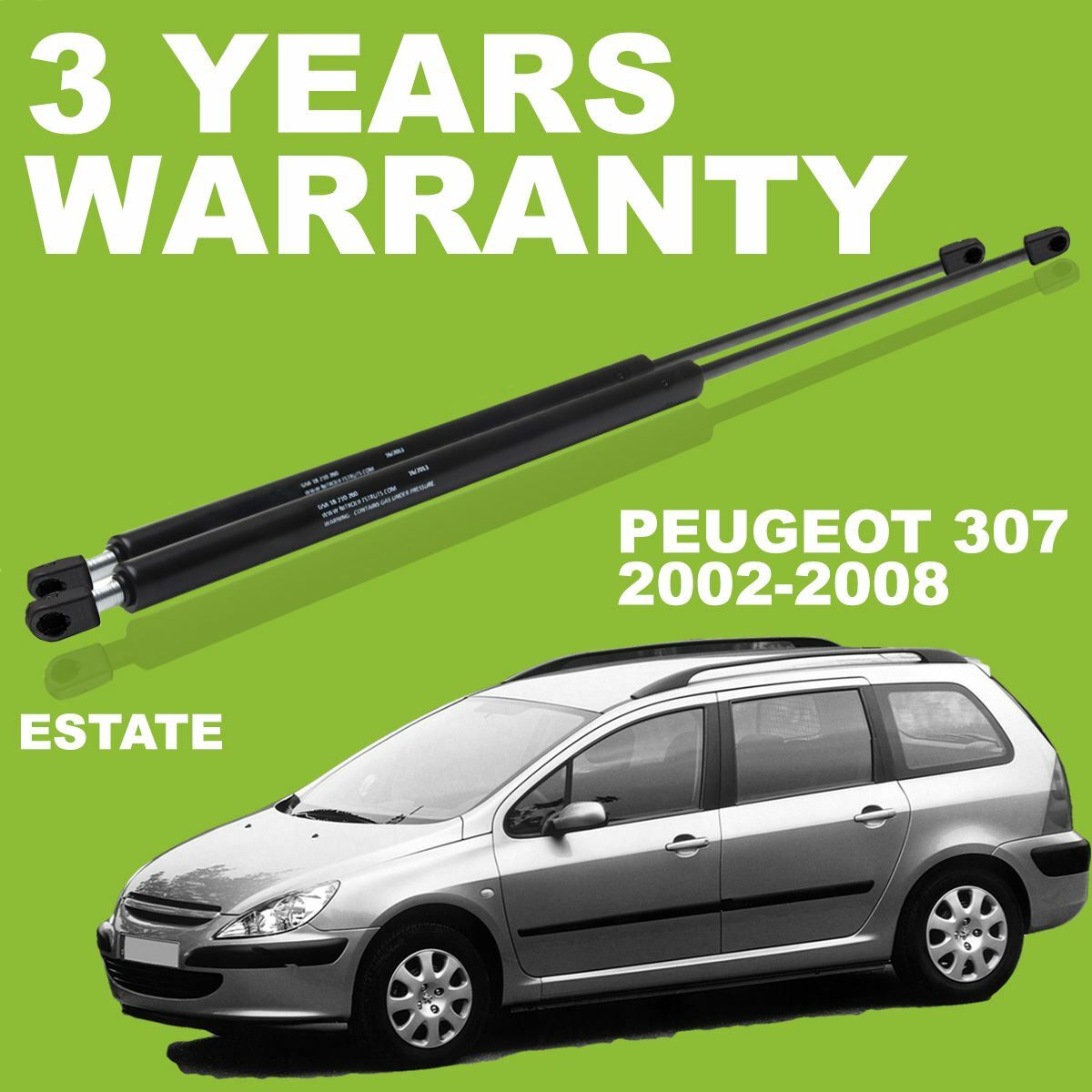 2x Gas Struts for Peugeot 307 2002-2008 Estate Rear / Boot lifter | eBay UK