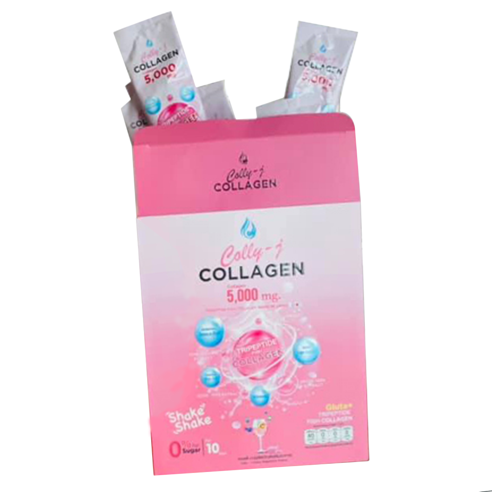 6 X COLLY J Collagen Whitening Nourish Skin Reduce Acne Scars Bone Hair ...