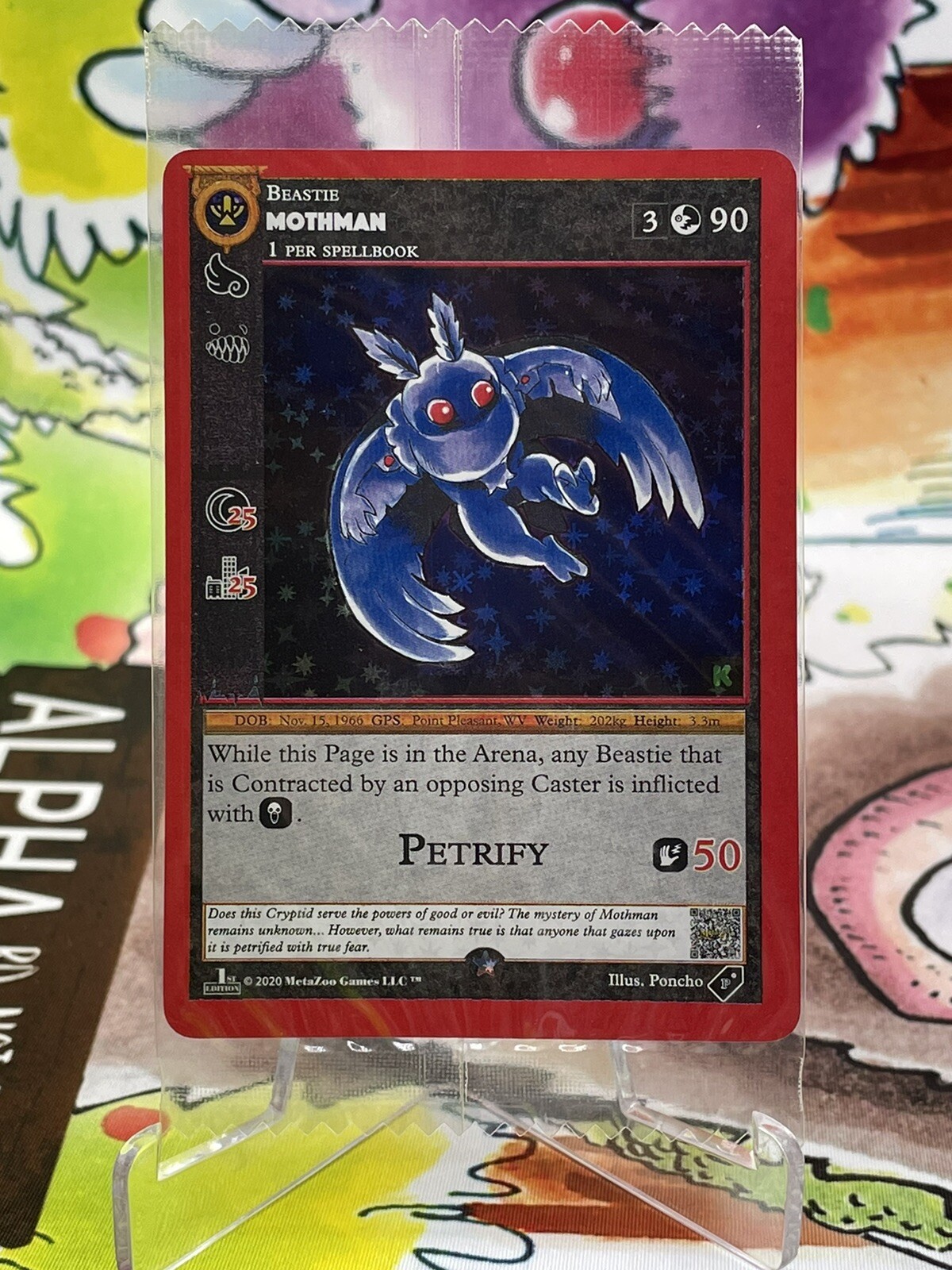 MetaZoo Kickstarter Mothman Holo Promo - 2000 Printed Sealed | eBay