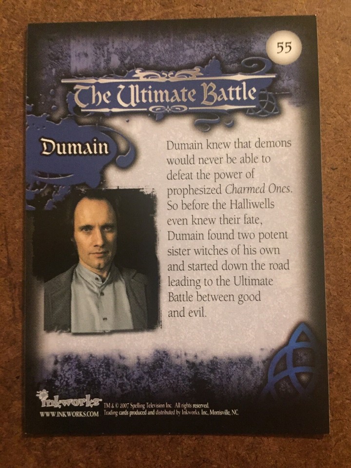Dumain 55 The Ultimate Battle Charmed Forever 2007 Inkworks Trading ...