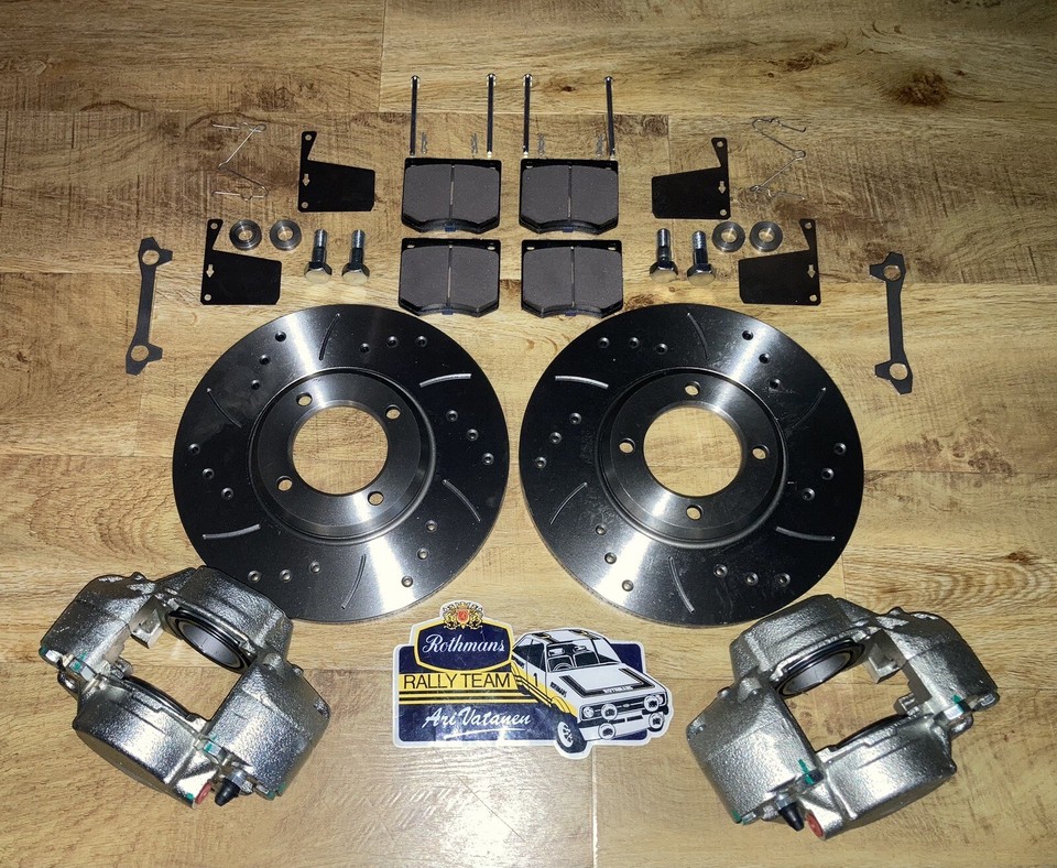 FORD MK1 ESCORT FRONT DISC CONVERSION KIT INC AP M16 STYLE SOLID ...