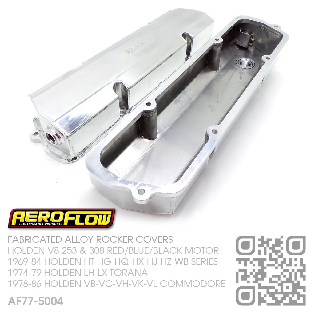 AEROFLOW FABRICATED V8 253-308 ALLOY ROCKER COVERS [HOLDEN HT-HG-HQ-HJ ...