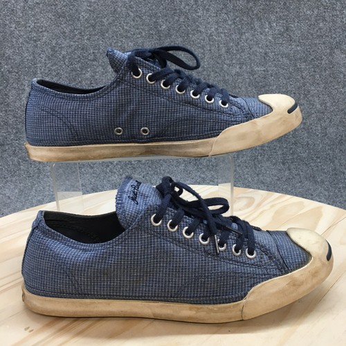 Converse Shoes Womens 10 Mens 8 Jack Purcell Blue Plaid Sneakers ...