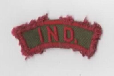 1940s Khaki and Red State Strip INDIANA RED Bdr. (SEWN) [RW-135] | eBay