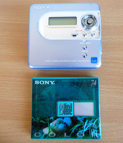 Sony MiniDisc Player MD Walkman MZ-NH600 & New Recordable MiniDisc | eBay
