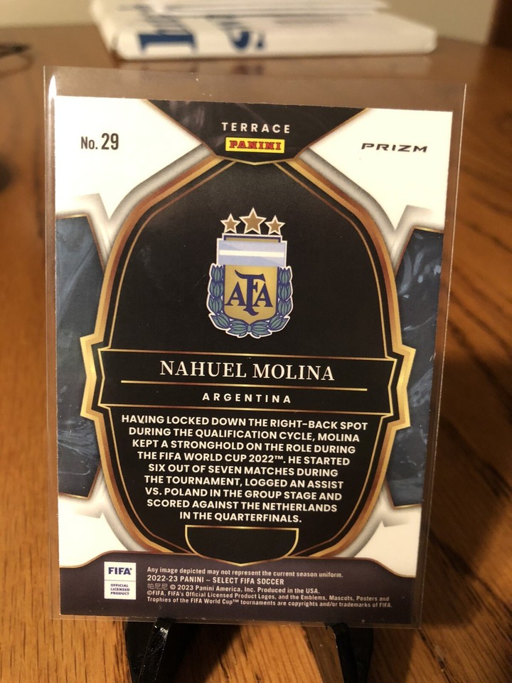 2022-23 Panini Select FIFA #29 Nahuel Molina Terrace Purple Mojo | eBay