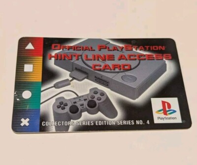 Official PlayStation Hint Line Access Card Collector Series Edition No ...