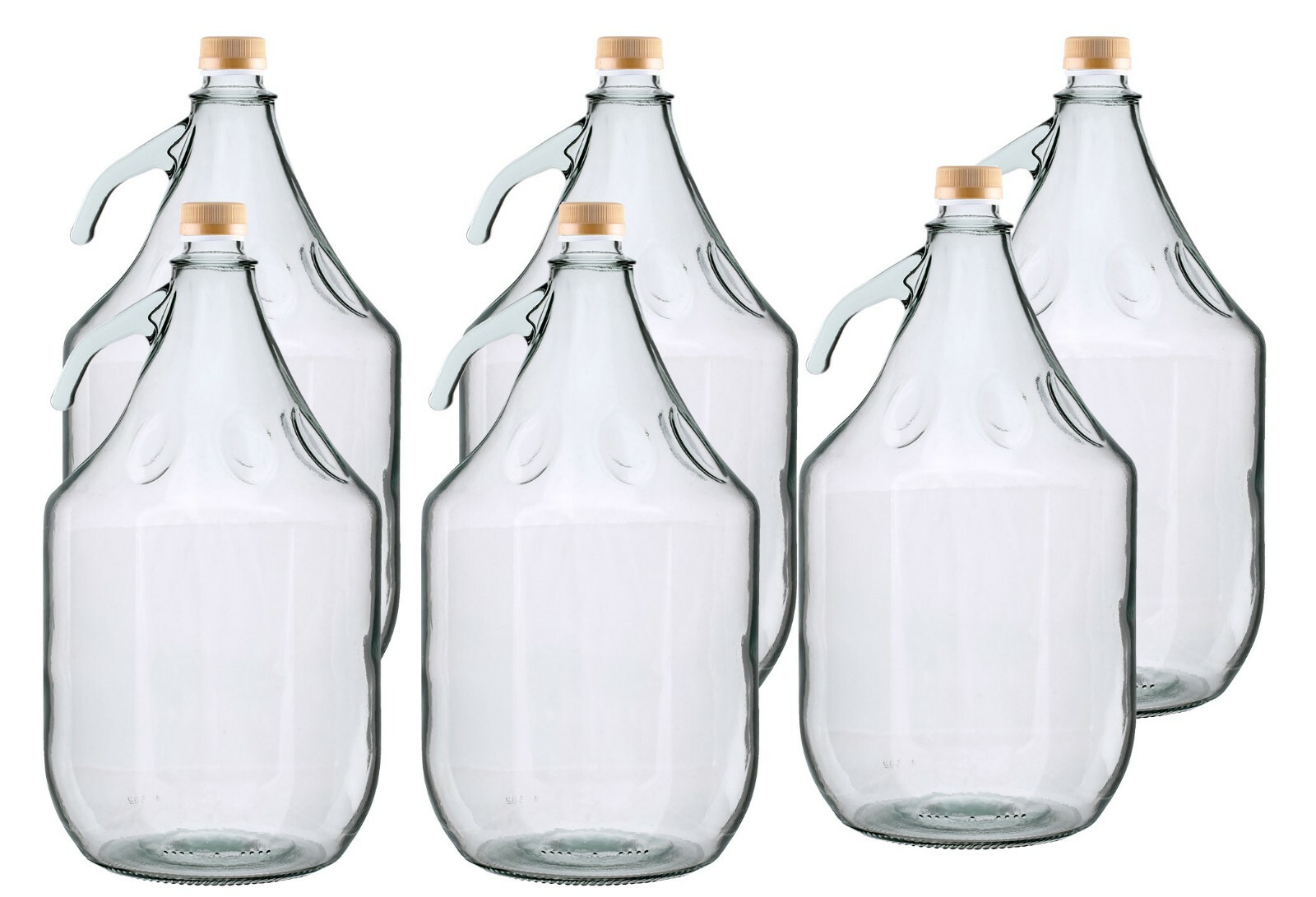 5L Demijohn with SCREW-CAP for BREWING & Optional Accessories | Pack of ...