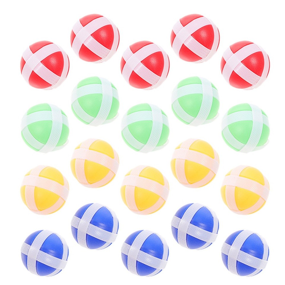 20Pcs Board Sticky Balls Kids Sticky Balls Toy Throwing Balls Games ...