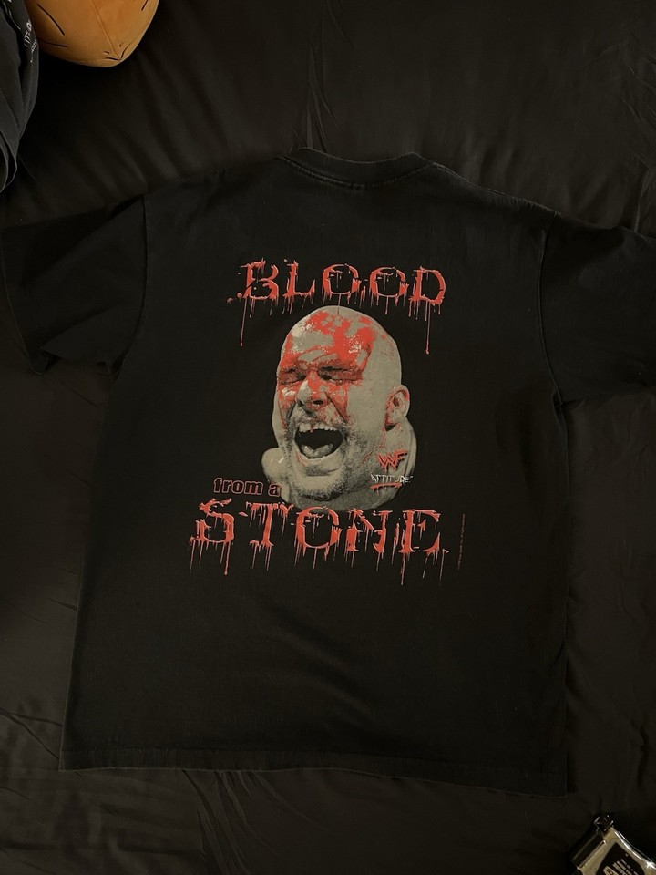 Vintage WWF 1998 Stone Cold Steve Austin Blood From A Stone T-Shirt XL ...