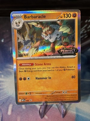 Barbaracle Perfect Order Prerelease Staff Promo 065 HOLO NM | eBay