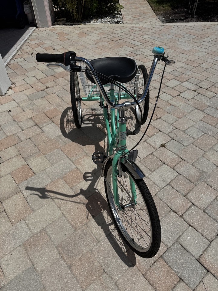 Sun Traditional 3 Wheel Adult Tricycle 24-inch 7 Speed in Mint Pearl | eBay