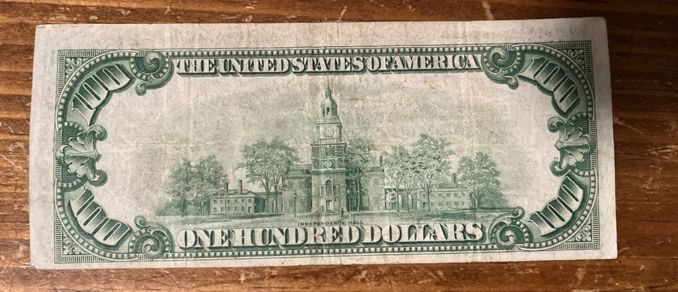 1929 $100 Federal Reserve Bank Note New York Fr 1890-B | eBay
