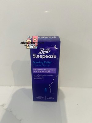Boots SLEEPEAZE Snoring Throat Spray 14ML - Snoring Relief | eBay UK