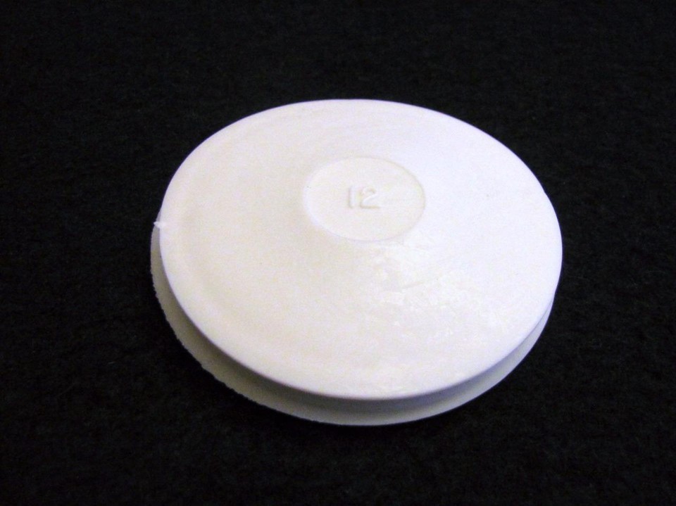 Single White Piggy Bank Rubber Stoppers / Plugs Sizes for Holes Between ...