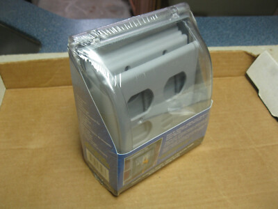 2-Gang Weatherproof Outlet Cover Two Gang Outdoor Plug and Receptacl ...