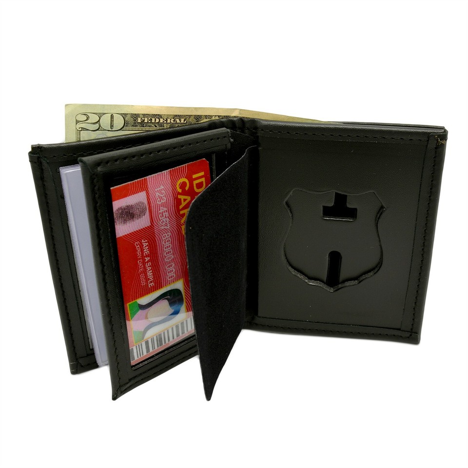 Perfect Fit Custom Badge Wallet Police Corrections Bifold Leather Many ...