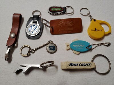 Vintage Keychain Lot Of 9 Bud Light, Buick, VW Others | eBay