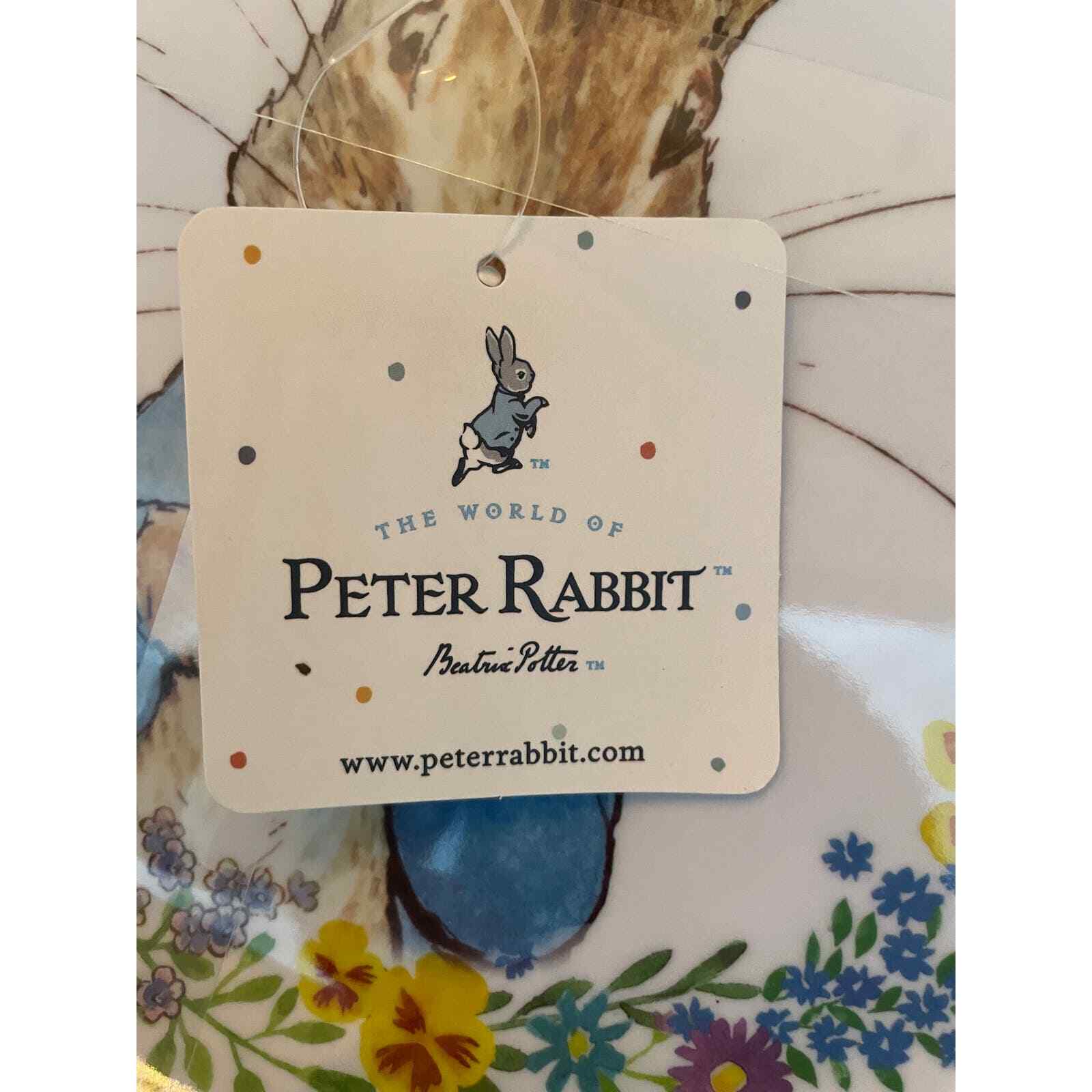 BEATRIX POTTER Peter Rabbit Spring MELAMINE 10" Easter Dinner Plate Set ...