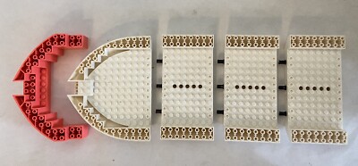 LEGO White Boat Hull Base Pink Bow- Friends Rescue Mission parts-41381 ...