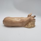 Sleeping Pig 8" Figurine Heredities England The Charm of Creamware ...