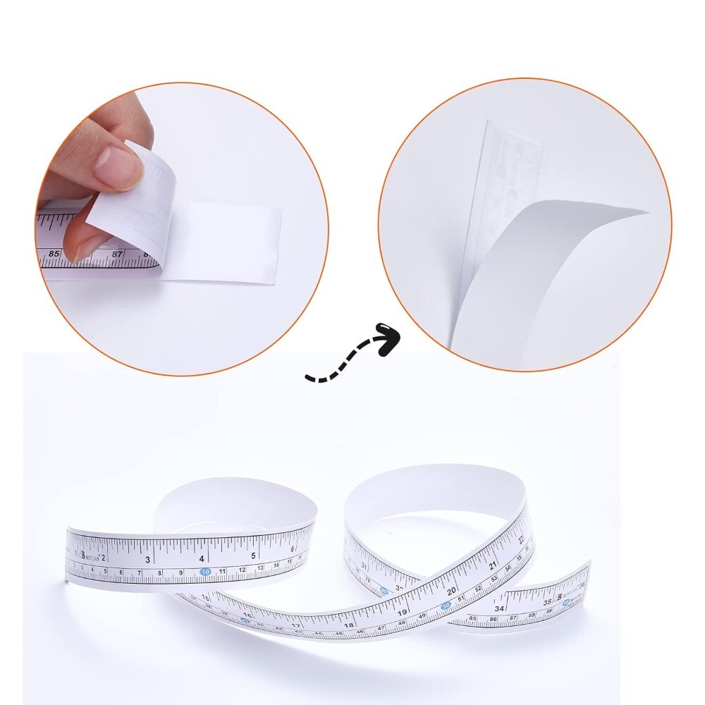 Metric Scale Self-Adhesive Workbench Ruler Vinyl Ruler Imperial | eBay