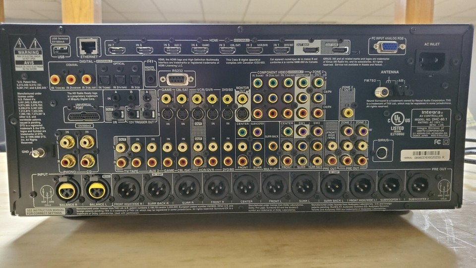 Integra DHC- 80.1 Preamp / Processor - Amazing Sound | eBay