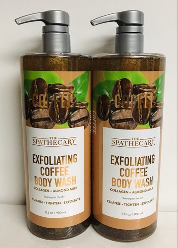 2-Pack The Spathecary ~ Exfoliating Coffee Body Wash w/ Collagen ...