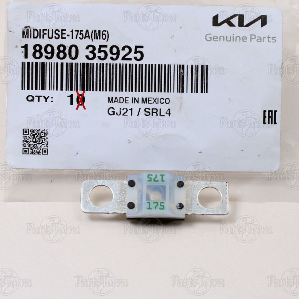 18980-35925 New Genuine OEM KIA 175A (M6) Midi Fuse for 2011 – 2013 KIA ...
