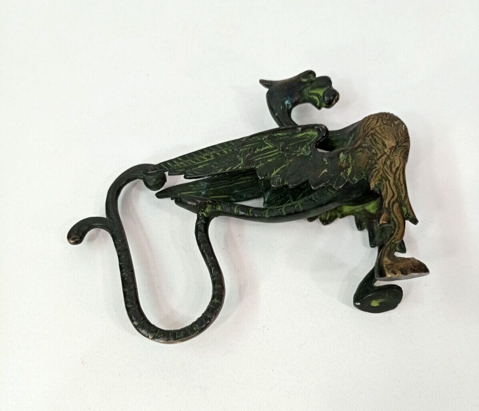 Antique Rare Sculpture Griffin,Mythical Statue,Base Figurine Decor ...