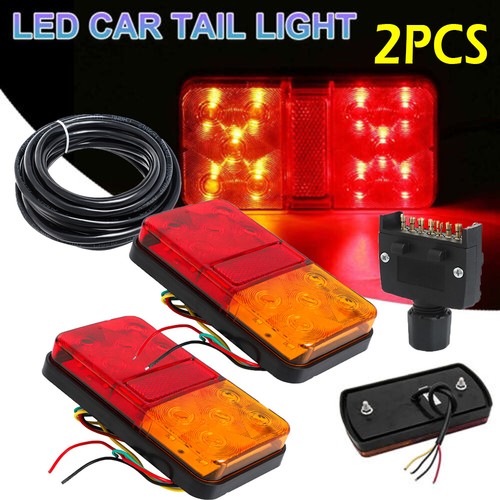 2Pack LED TRAILER TAIL LIGHTS TRUCK CARAVAN UTE LIGHT SCREW | eBay ...