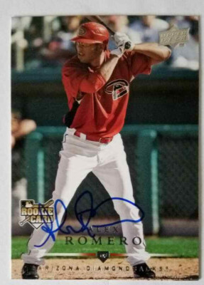 Alex Romero Autograph Rare Arizona Diamondbacks | eBay