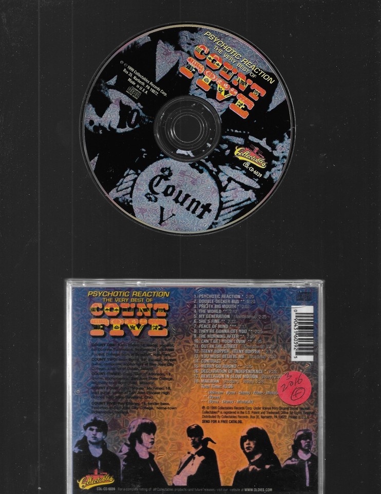 Psychotic Reaction: The Very Best of Count Five by The Count Five CD FL ...