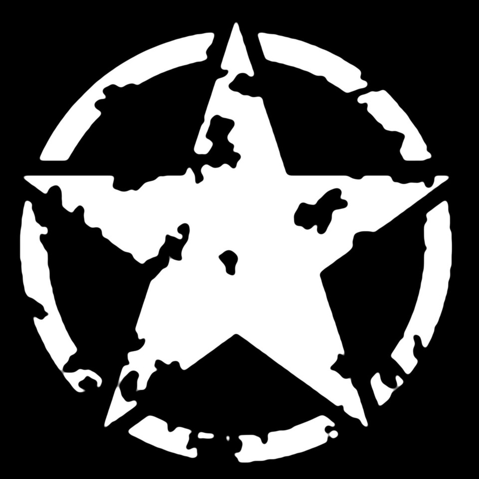 Star Decal - Symbol Distressed Star Decal - Choose Color and Size | eBay