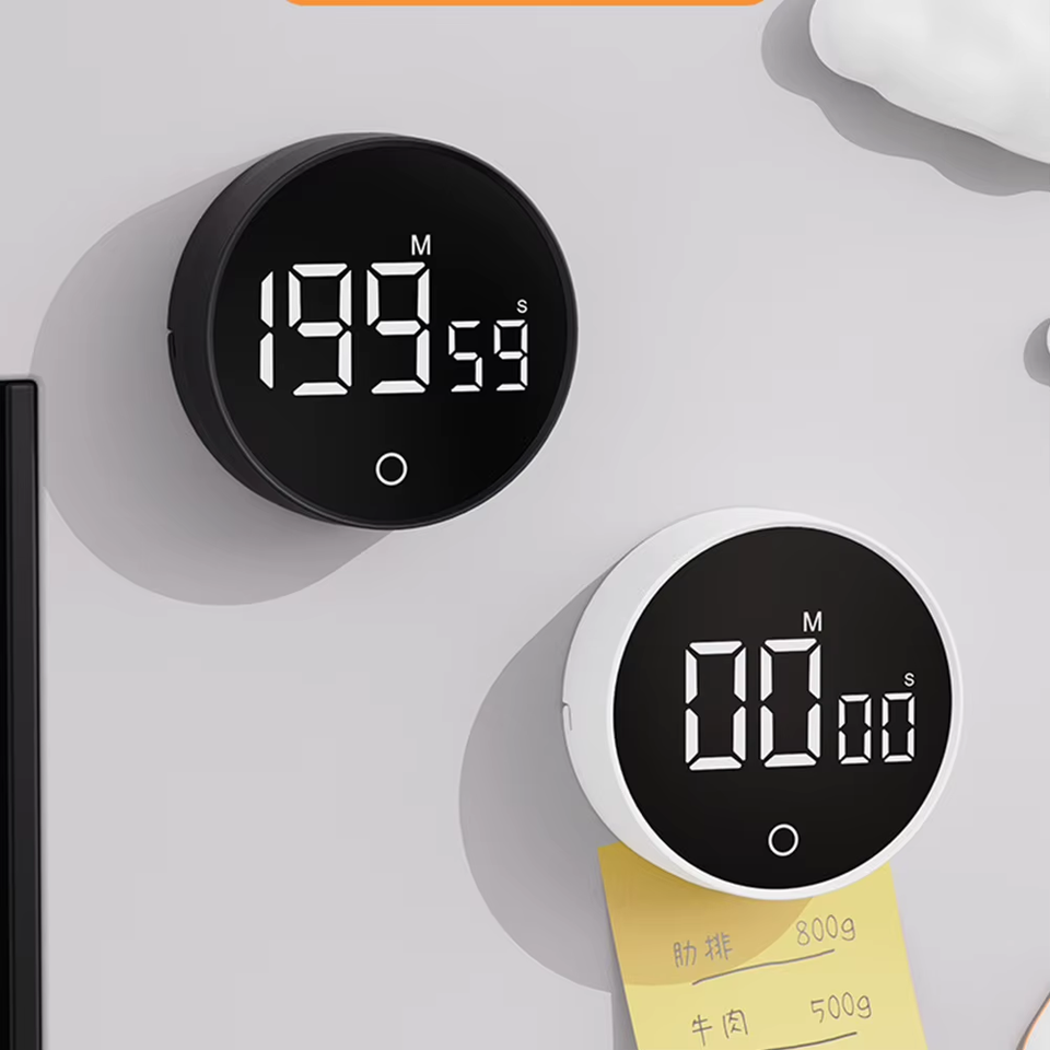 Magnetic Countdown Alarm Clock Kitchen Timer Manual Digital Timer Stand ...