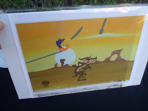 RARE WB Original Animation Cel Wile E.Coyote /Road Runner Clampett COA ...
