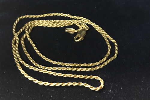 18K Solid Gold Rope Chain Necklace 20" 5.45 gr. Made in Italy | eBay