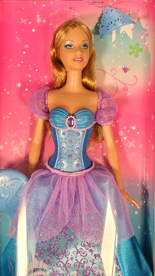 Barbie Princess Doll Blue & Purple Sparkle Dress Mattel 2008 | eBay