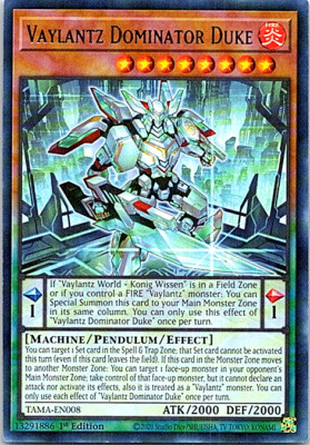 Vaylantz Dominator Duke TAMA-EN008 YU-Gi-OH! Near Mint 1st Edition | eBay