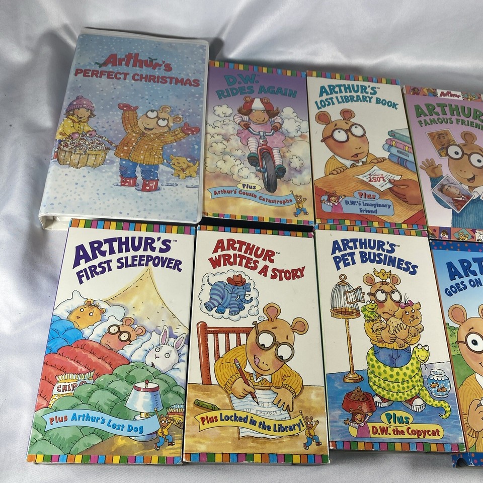 Lot of 10 Arthur VHS Tapes PBS Television TV Series Huge Bundle Of ...