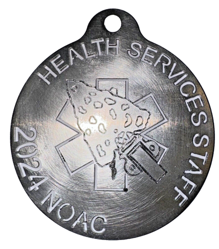 Health Services Staff (Medical) Metal Laser Etched Medallion 2024 NOAC ...