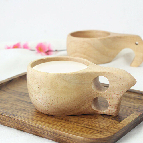 Handmade Wooden Cup Lapland Kuksa Tea Coffee Milk Drinking Mug Birthday ...