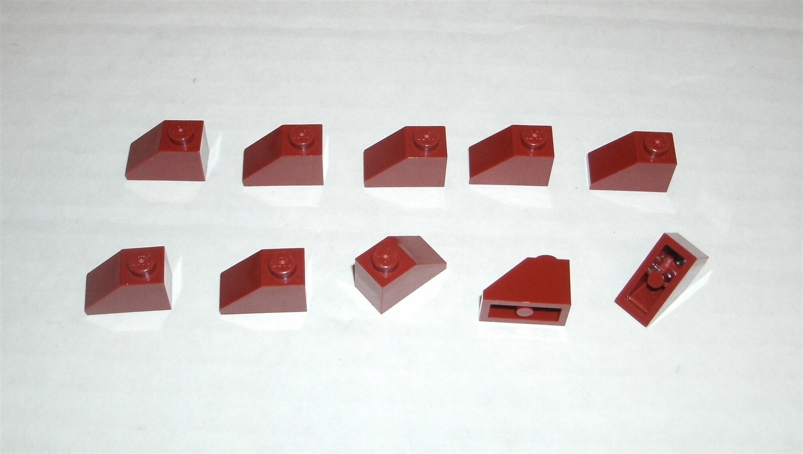 LEGO NEW 1x2 Dark Red Slope 45° (10x) 4541526 Brick 3040 | eBay