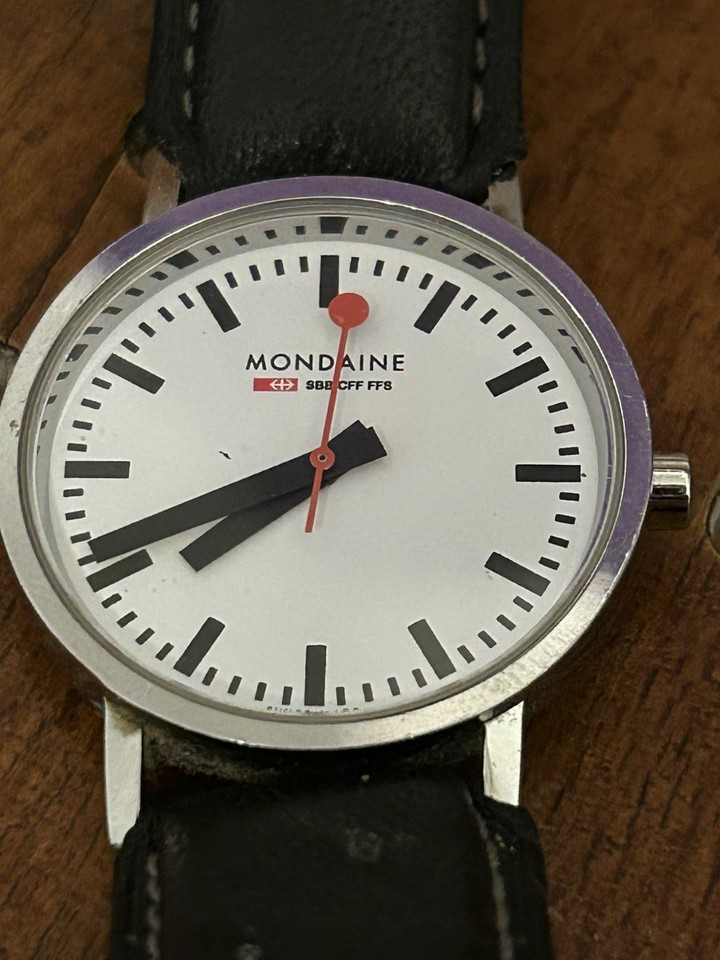 Mondaine Official Swiss Railway Watch SBB CFF FFS All Original Leather ...